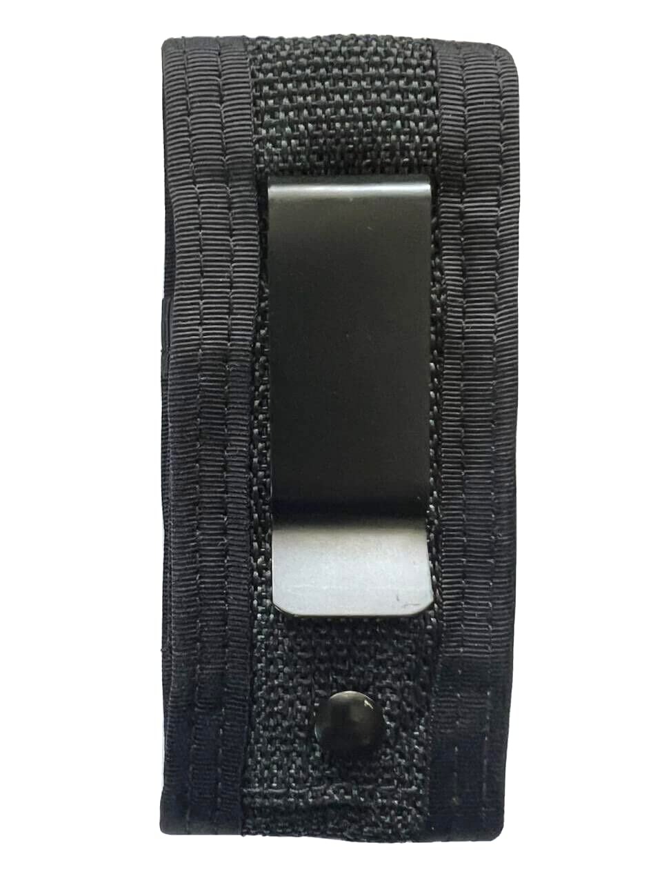 Pepper Spray Holster, Black Nylon & Metal Belt Clip - (Fits 1.5-2 oz., REDD, Fox Labs, Sabre, Freeze +P, and many other popular brands)