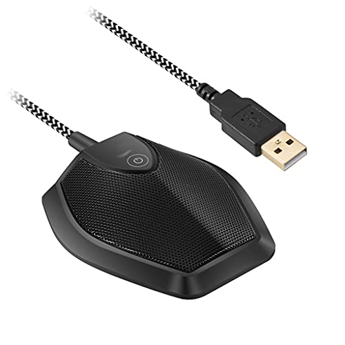 ZSEDP Omni-Directional USB Condenser Microphone Mic for Meeting Business Conference Computer Laptop Voice Studio Speech Microphone