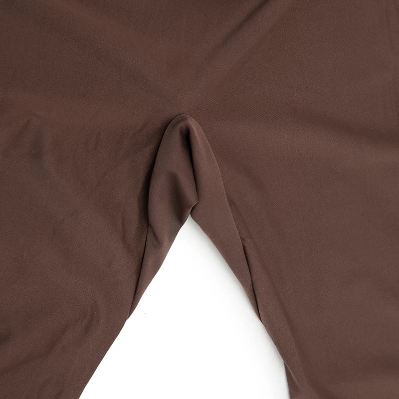 WENDYWU Men's Zip-front Biketard Full Body Footed Tight Cap Sleeve Dance Unitard Bodysuit Ballet Gym Leotards Dancewear (XL, Cappuccino)