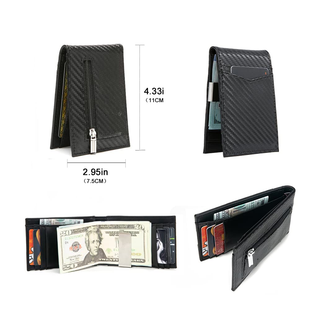 Trackable Bluetooth Wallet for Men Minimalist Slim Thin Anti-Lost Mens Wallet Tracker & Finder Credit Card Gift Box…