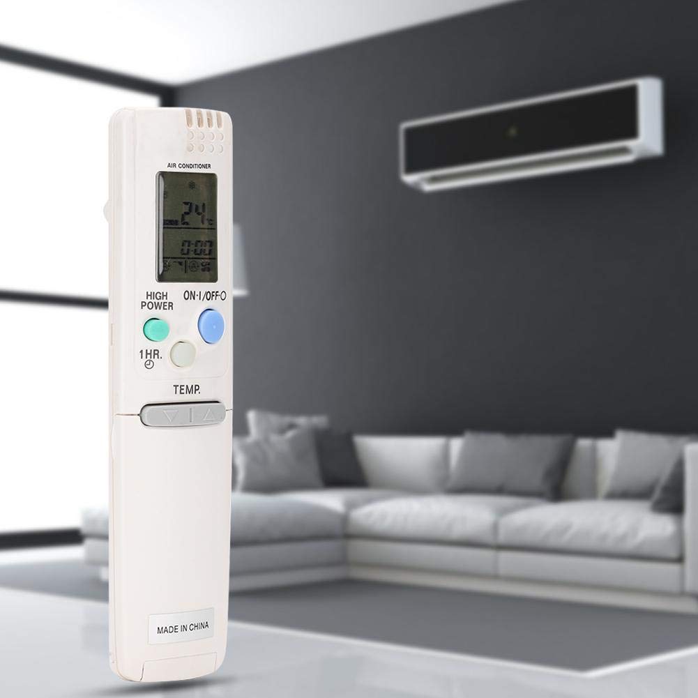 Universal White Air Conditioner Remote Control,ABS Durable Air Conditioner Controller,Replacement Remote Control Accessory,for RCS-4MVPS4EX (Without Battery)