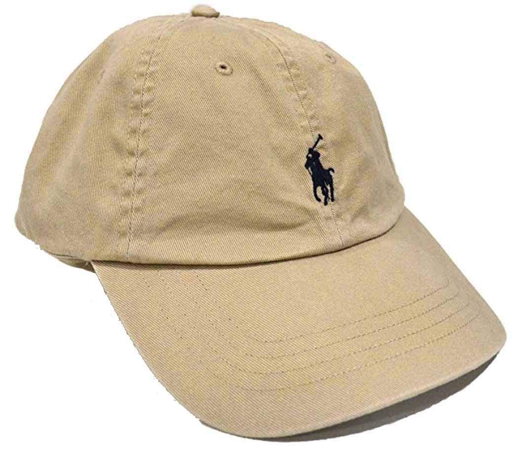 Polo Ralph Lauren Mens Twill Signature Ball Cap (One Size, Light Brown)