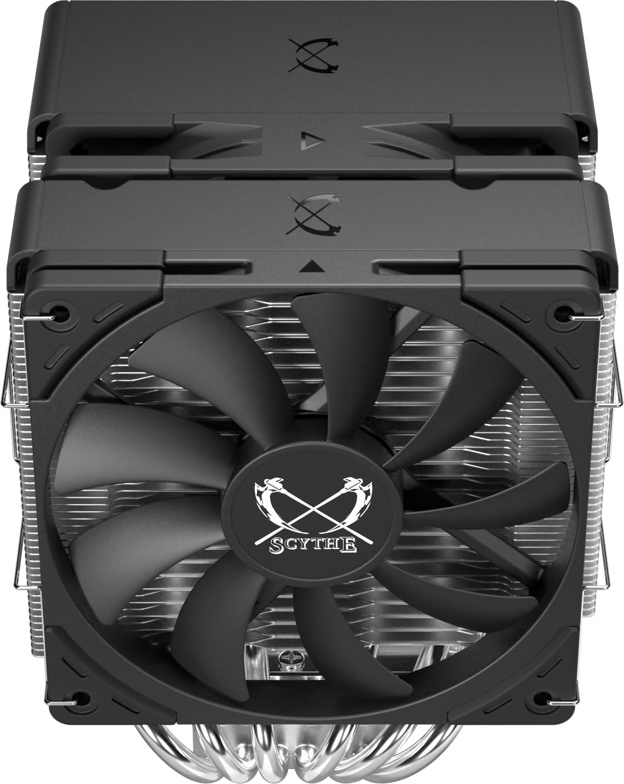 Scythe Fuma 2 CPU Air Cooler, Intel LGA1151, AMD AM4/Ryzen, 120mm Dual Towers, Black Top Cover