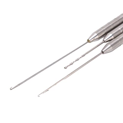 Uxsiya Fishing Bait Needle Set, Anti Rust Portable 3 in 1 Fishing Baiting Rig Tool Set for Outdoors