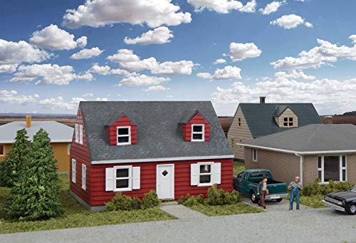 Walthers, Inc. Cape Cod House Kit, 2-3/8 X 2 X 1-5/8" 6 X 5 X 4.1cm
