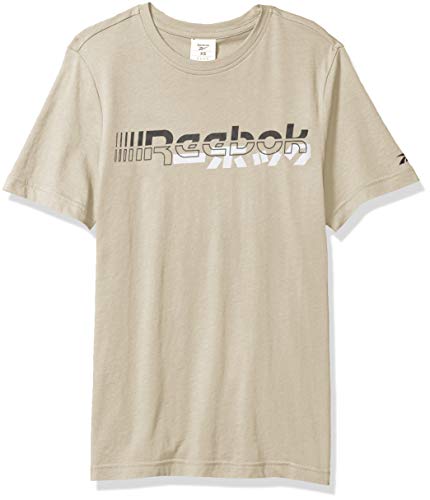 Reebok Meet You There Short Sleeve Tee, Modern Beige, Medium