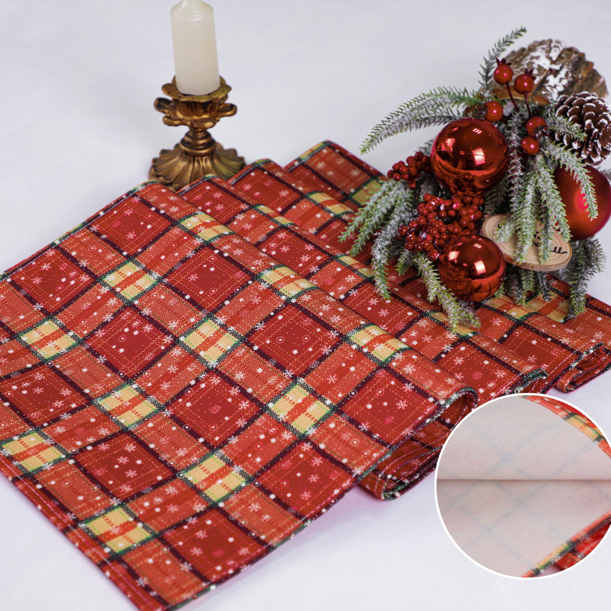 Snowkingdom 13×72 Inch Fall Table Runner Orange White Buffalo Check Plaid Table Runners Autumn Thanksgiving Harvest Home Decor Farmhouse Dinning Room Decoration