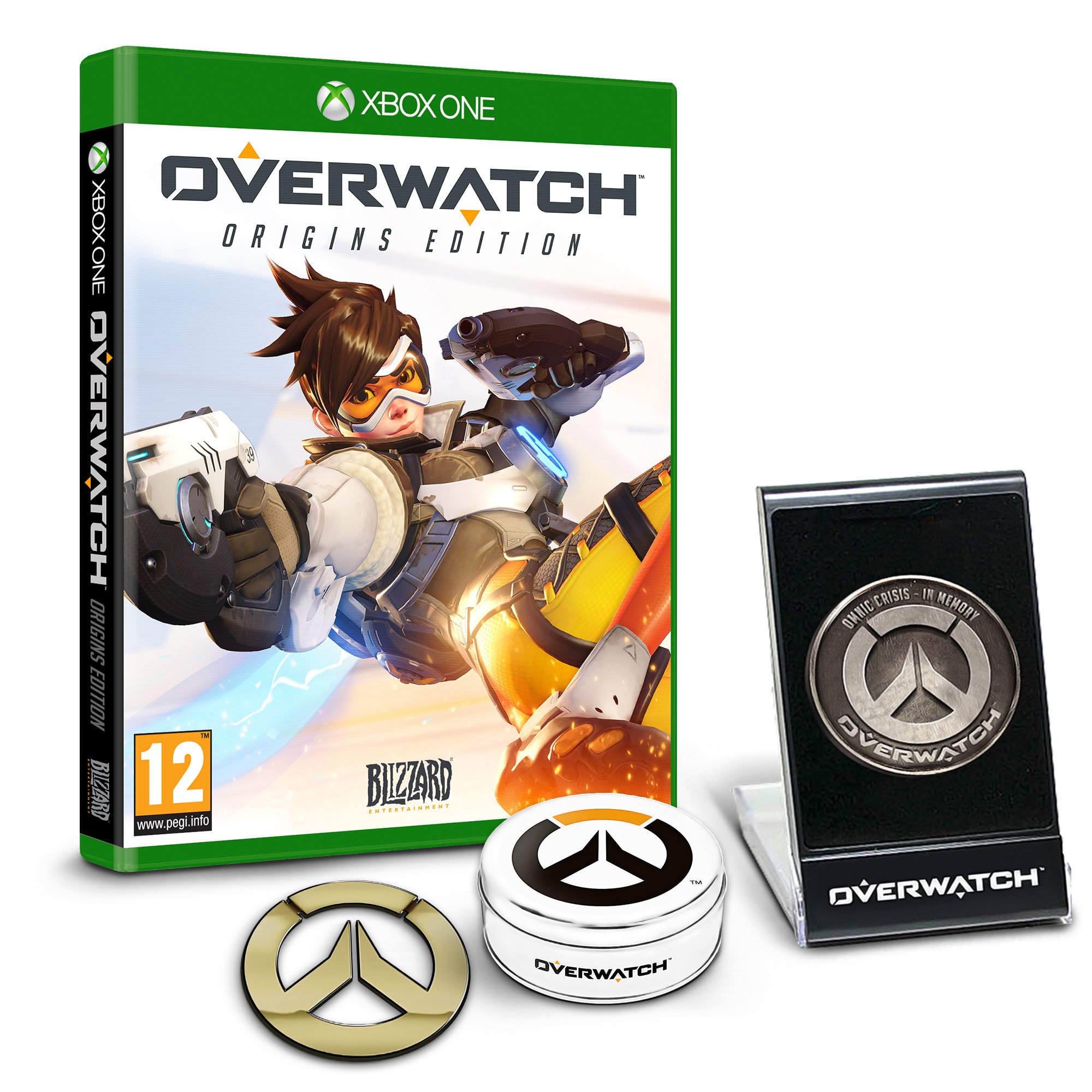 Overwatch Origins Edition - 'Memory of War' Metal Coin & Metal Badge Bundle (Exclusive to Amazon.co.uk) (Xbox One)