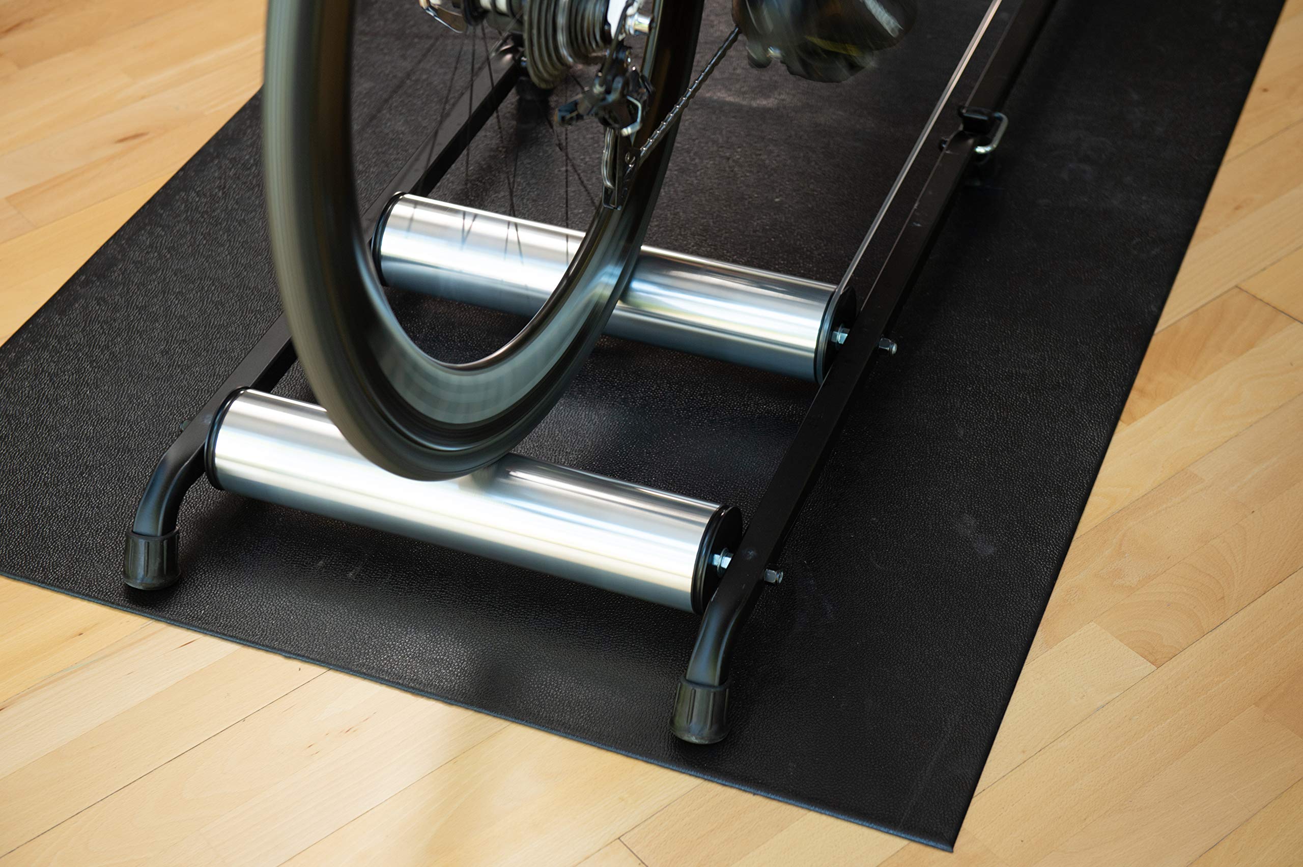Saris Complete Bike Trainer Accessory Kit with Bike Mat, Climbing Block & Towel, Black