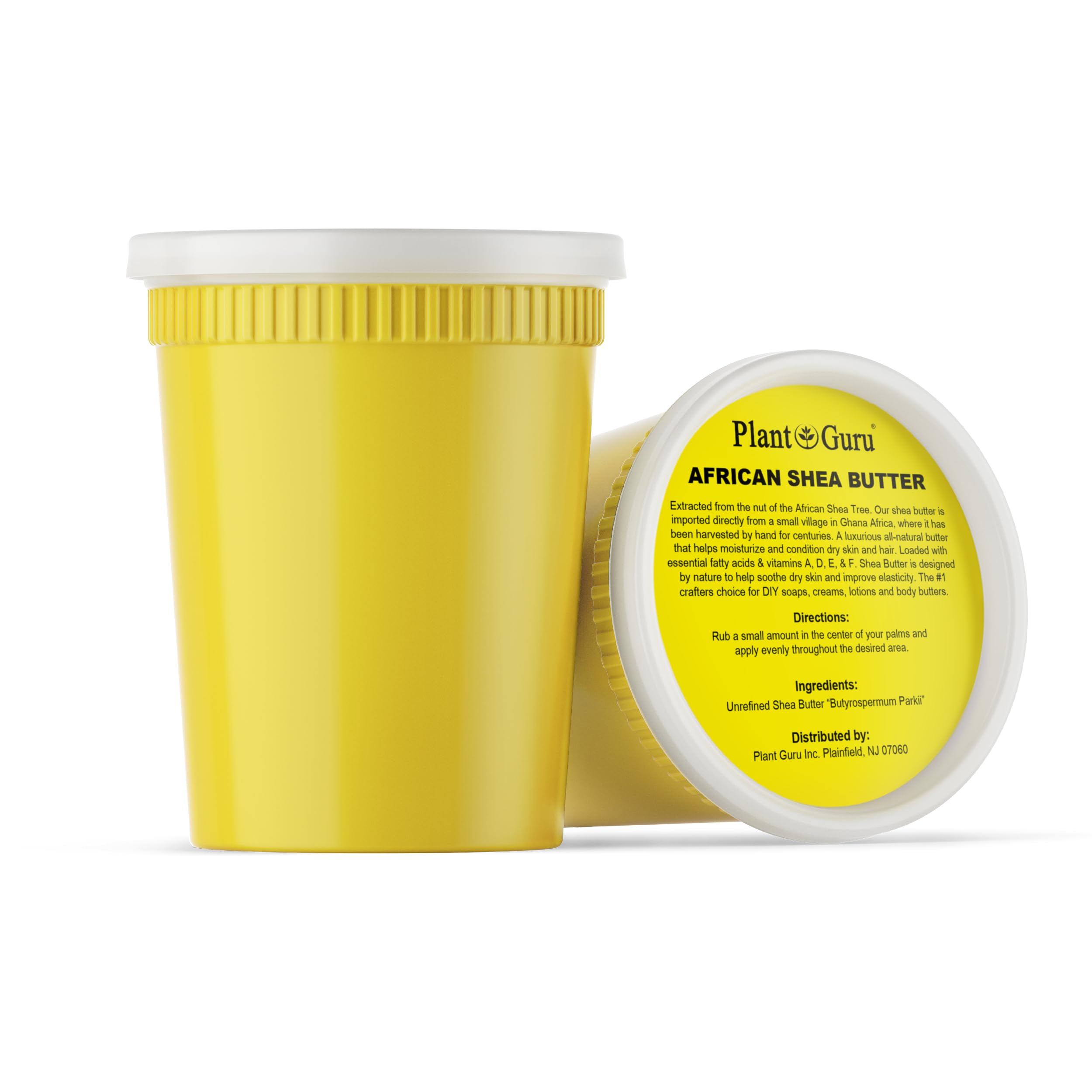 Raw African Shea Butter 32 oz. Bulk 100% Pure Natural Unrefined YELLOW - Ideal Moisturizer For Dry Skin, Body, Face And Hair Growth. Great For DIY Soap and Lip Balm Making.