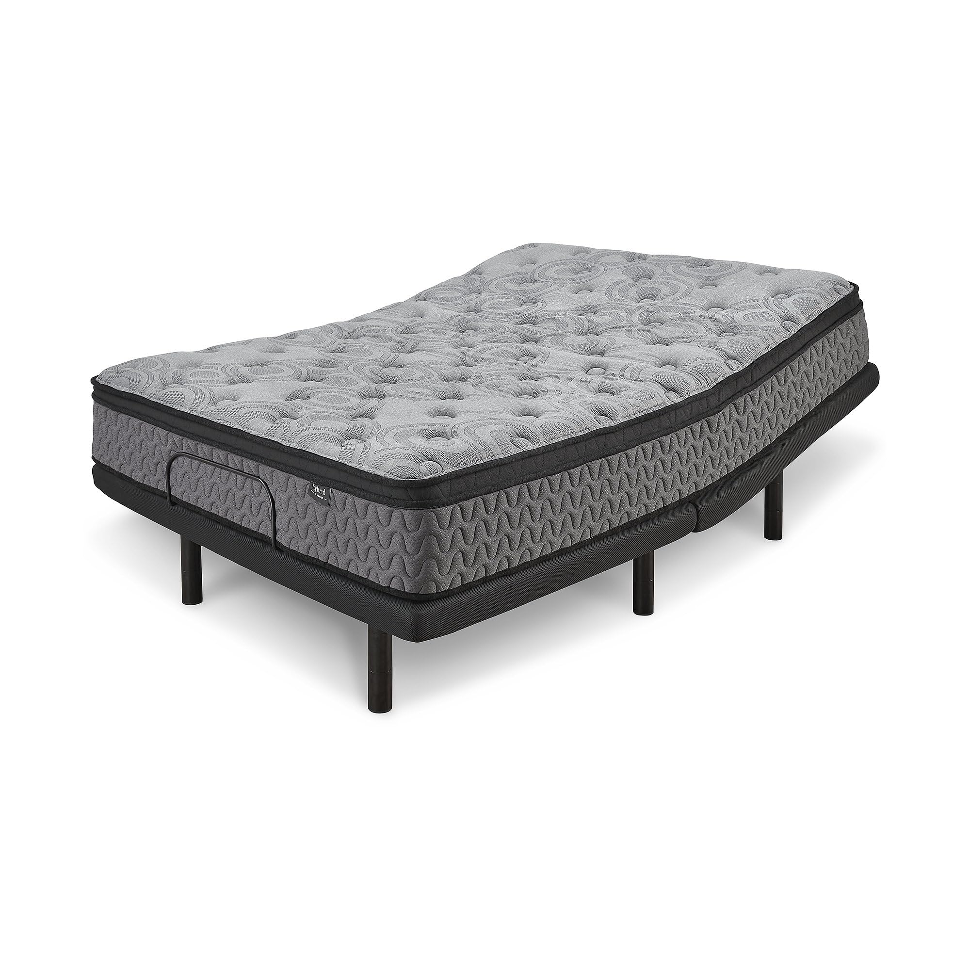 Signature Design by Ashley Augusta 12" Euro Top Mattress, CertiPUR-US Certified Gel Foam, Queen