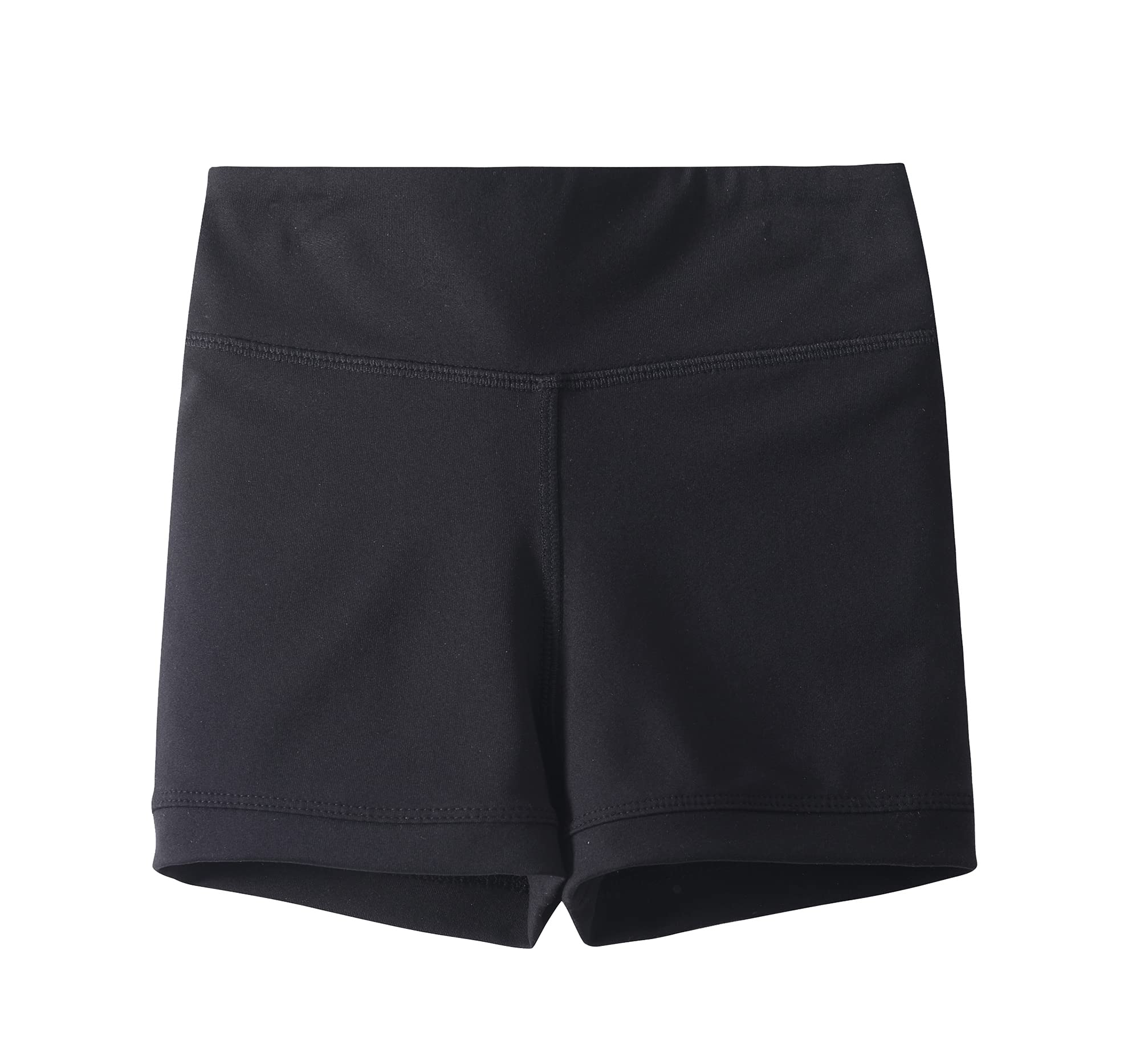 Swdarz Black Dance Shorts for Girls Size10 Gymnastics Shorts for Tumbling Volleyball Cheer Ballet Spandex Biker 10-11Y