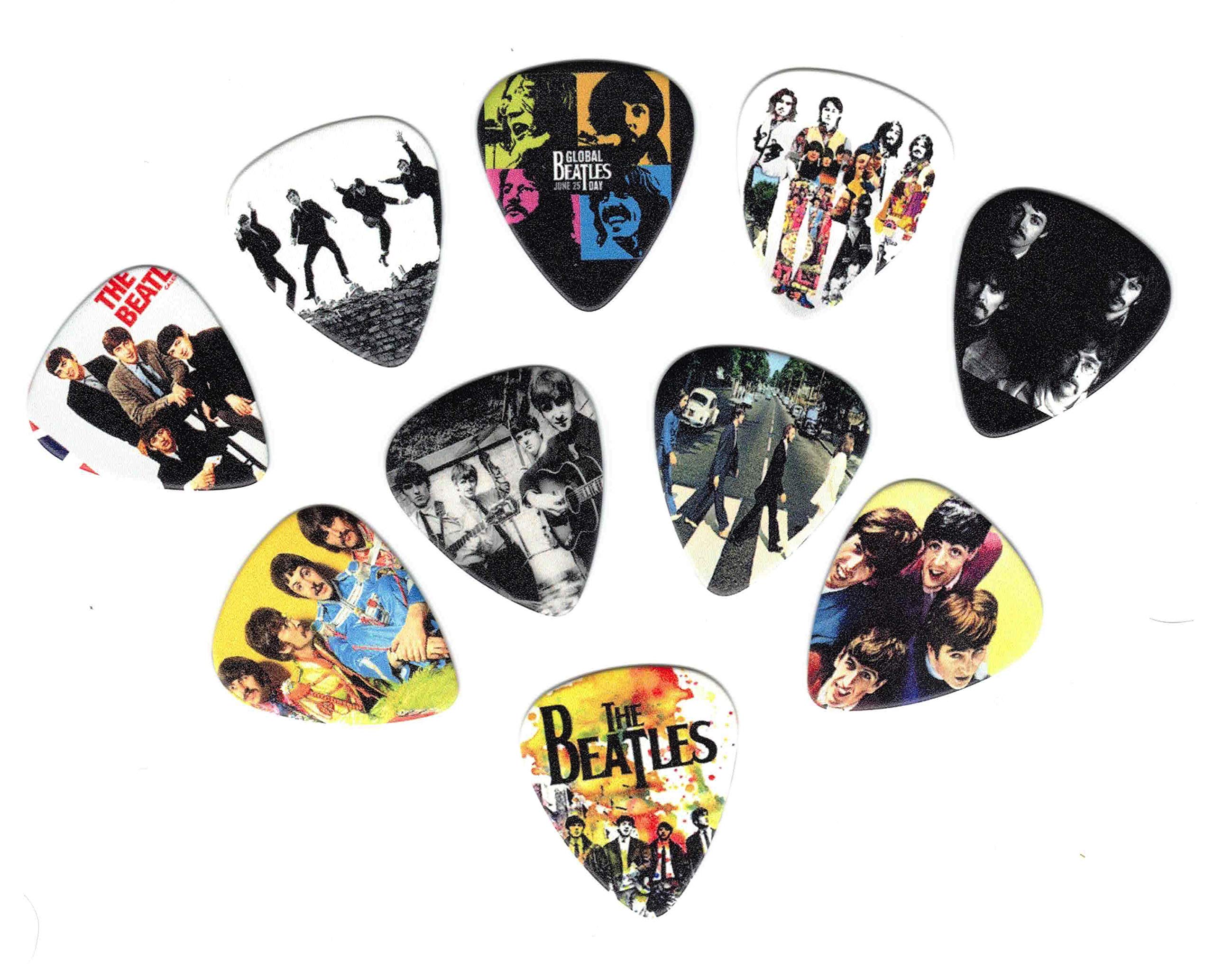 Sherpa Goods - Beatle's Guitar Picks - 10 Premium Medium Guitar Picks (0.71mm Thickness)