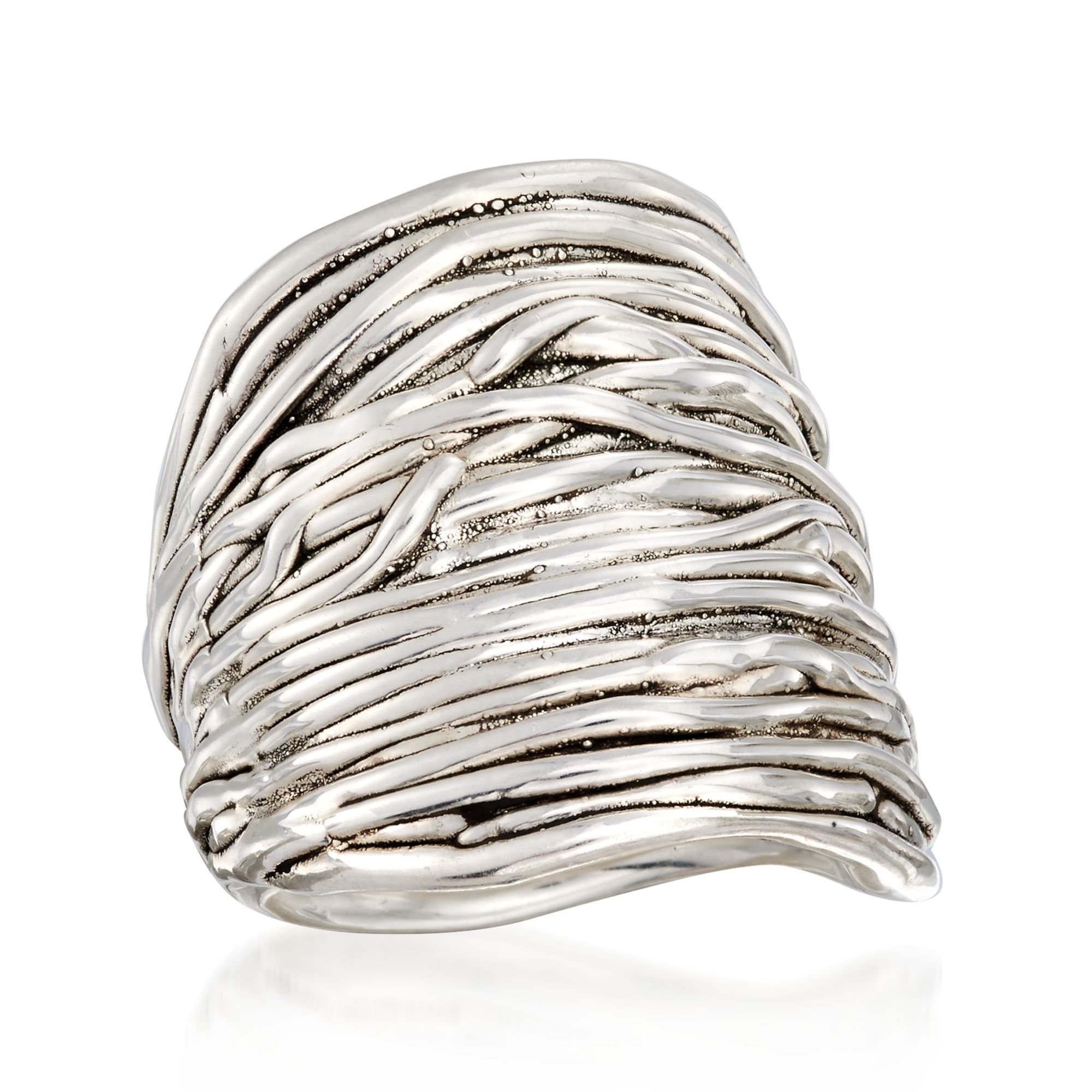 Ross-Simons Sterling Silver Multi-Row Wrap Ring. Size 9