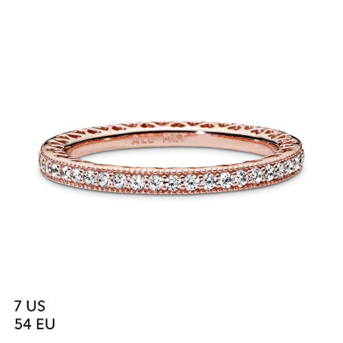Pandora Hearts Of Pandora Ring, PANDORA Rose, Clear Cubic Zirconia, Size 7