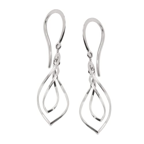 Silpada 'Water Drop' Twisted Drop Earrings in Sterling Silver