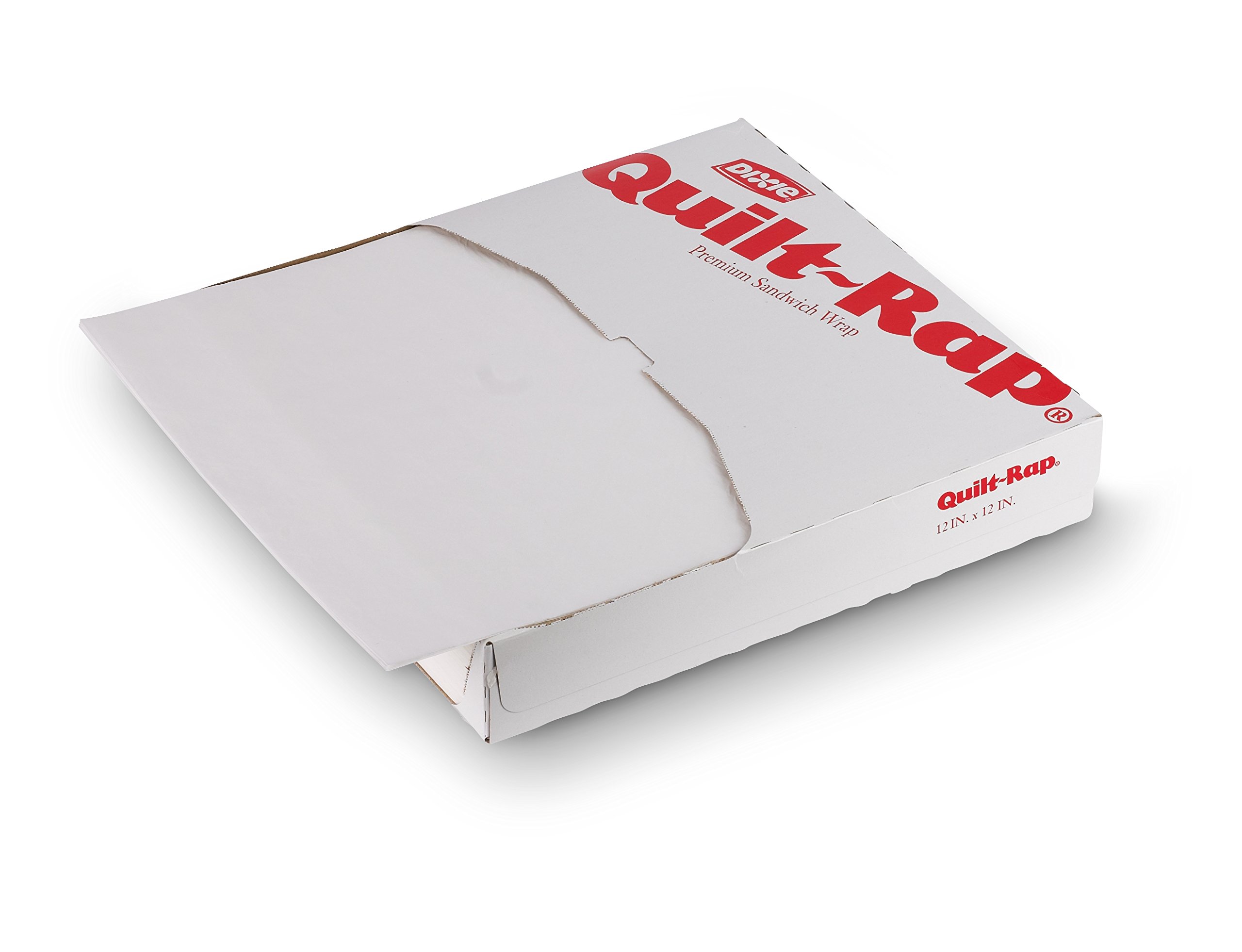 Quik-Rap, LQ1212PL, White, Insulated Sandwich Paper, 12" Length x 12" Width by GP PRO (Georgia-Pacific) (Case of 5 Packs, 500 Per Pack)