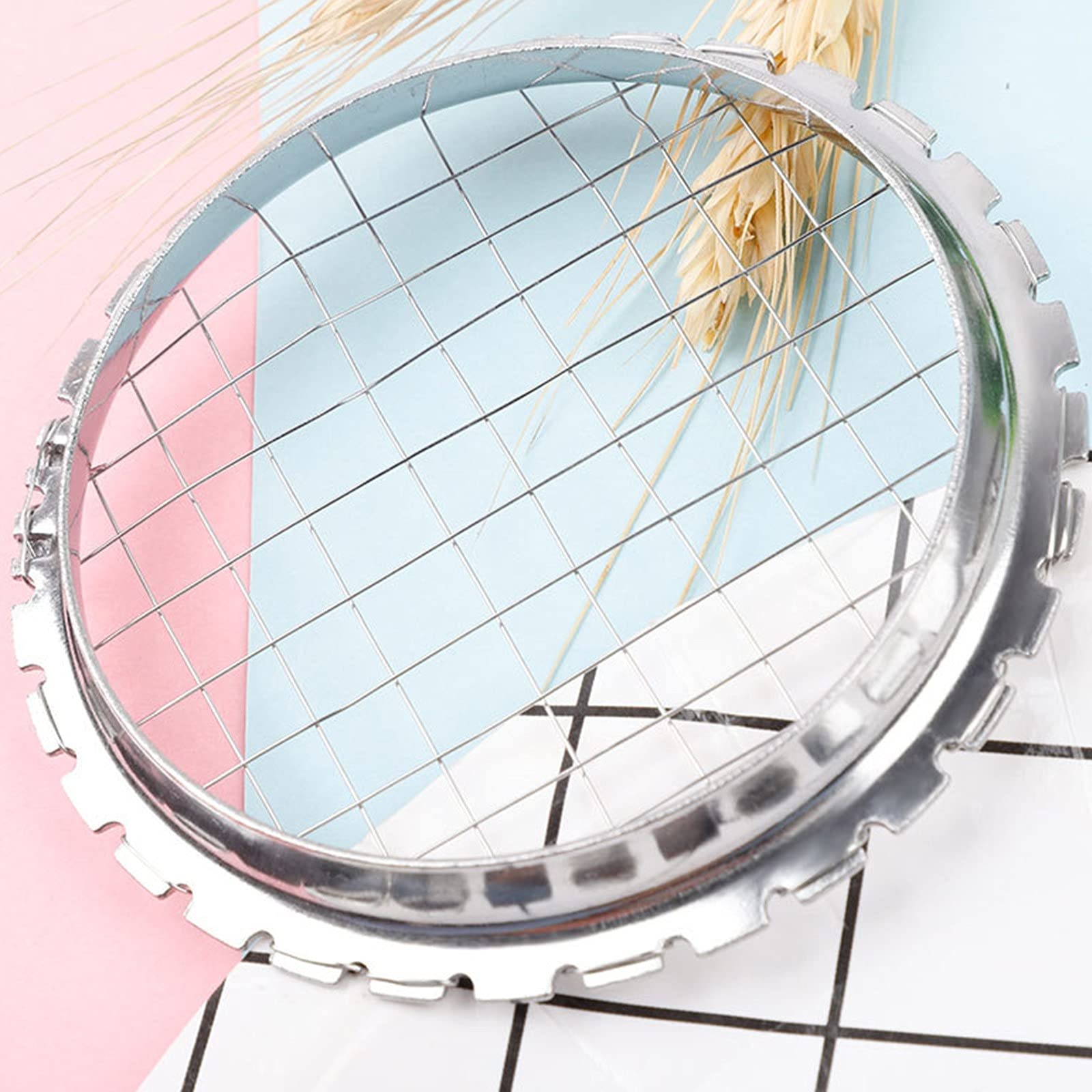 Totruning Egg Chopper for Hard Boiled Eggs - Egg Salad Choppers Stainless Steel Egg Slicer - Manual Egg Dicer Kitchen Tool for Egg Salad (A)