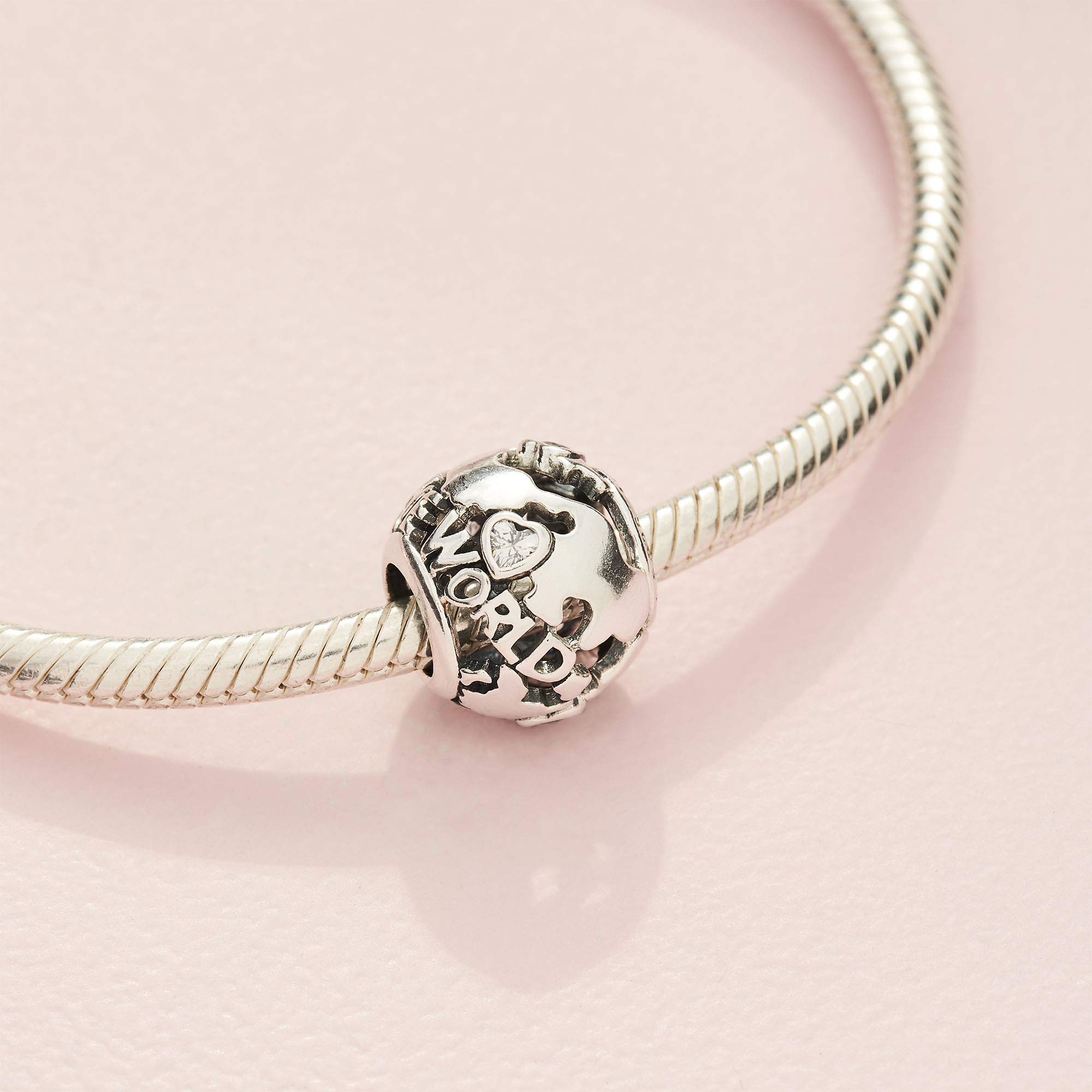 Pandora Jewelry Around the World Openwork Cubic Zirconia Charm in Sterling Silver