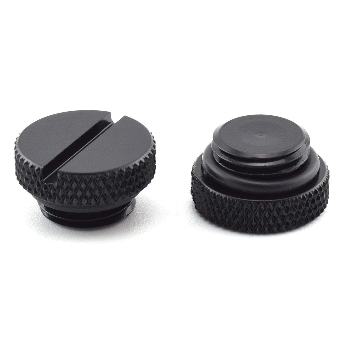 SDTC Tech 6 Pack G1/4" Plug Fitting with O-Ring for PC Water Cooling Systems, Black