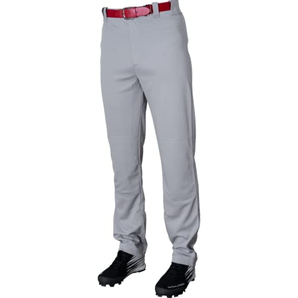 Rawlings Mens Solid Semi-Relaxed Pants, Medium, Blue/Grey, Grey, Medium US