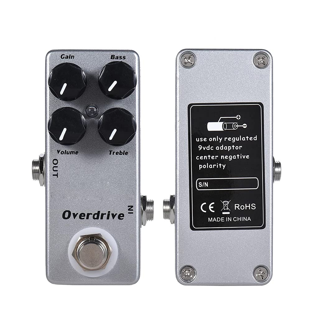ZYZMH Electric Guitar Overdrive Guitar Effect Pedal Full Metal Shell True Bypass Guitar Pedal Guitar Accessories