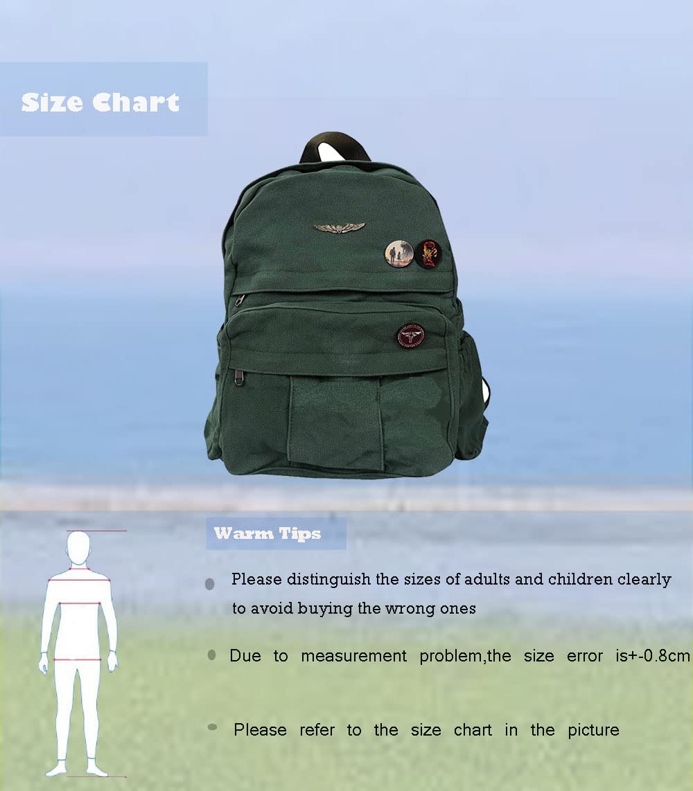 SOBOUR Ellie Backpack The Last Ellie Williams Cosplay Bag Joel Miller Backpack Vintage Casual Canvas Rucksack Laptop Travel Bag
