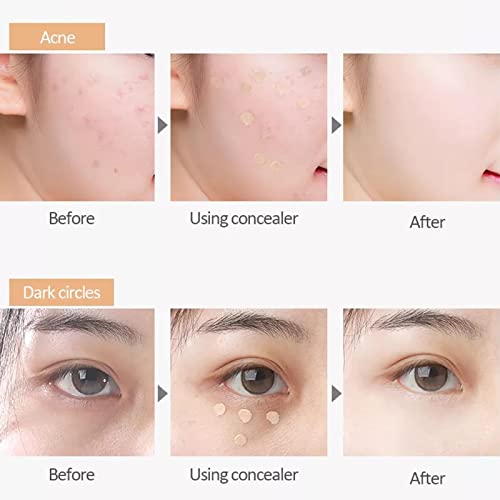 Tri-color Cream Concealer Palette Girls Makeup Concealer Foundation for Dark Skin Cover Spots Acne Marks Full Coverage Concealer