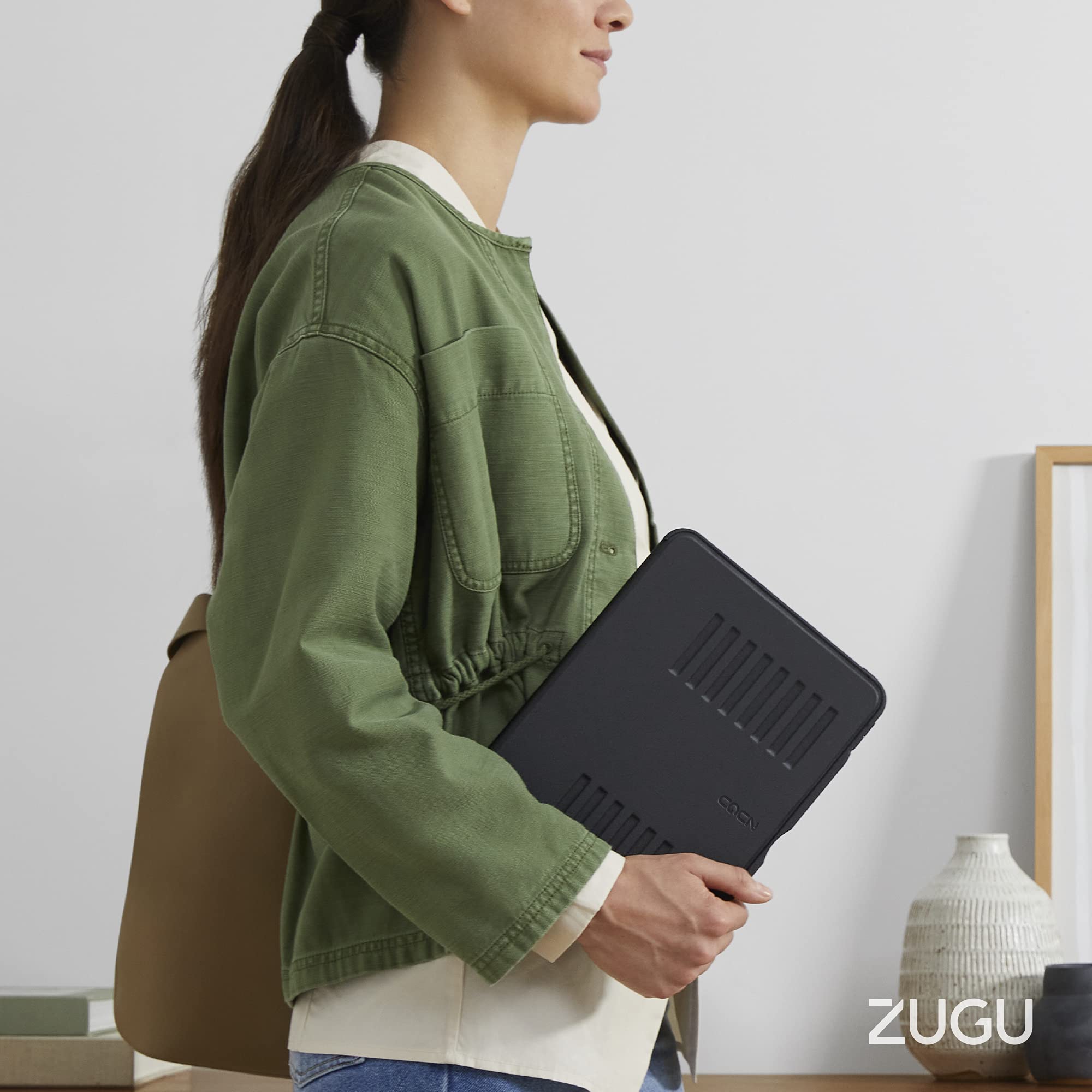 ZUGU Case iPad Pro 11 Inch Case 1st/2nd/3rd/4th Generation Case 2018/2020/2021/2022 | Slim Protective Case Wireless Apple Pencil Charging | Convenient Magnetic Stand & Sleep/Wake Cover | Cherry Red