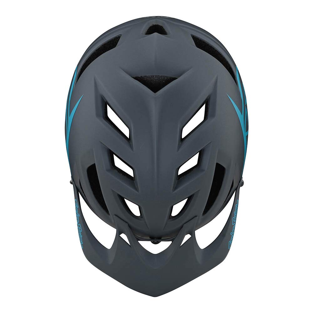 Troy Lee Designs Adult | All Mountain | Mountain Bike Half Shell A1 Helmet Drone (Gray/Blue, MD/LG)