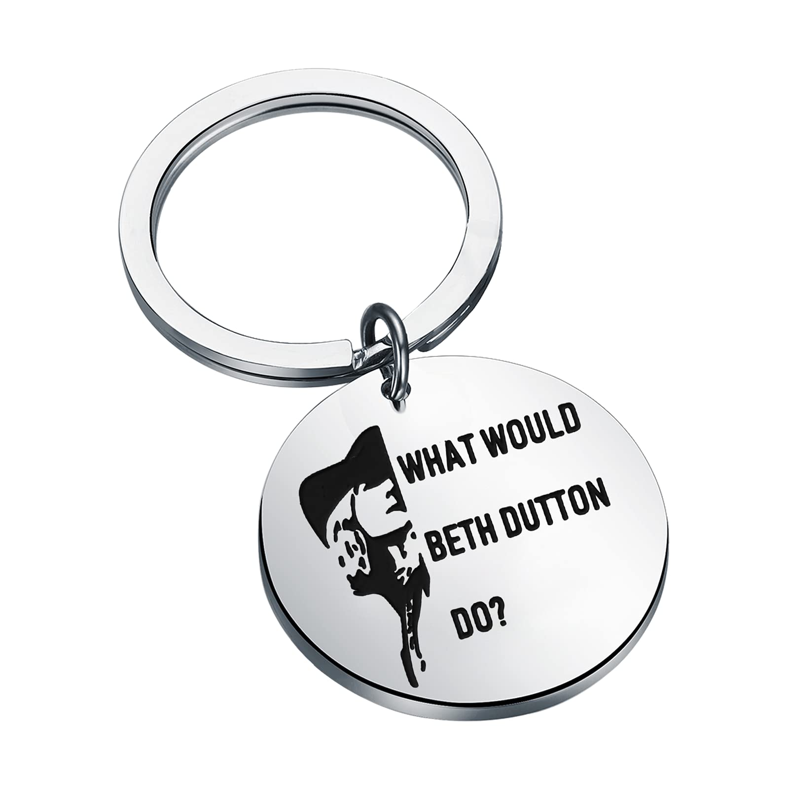 TV Show Inspired keychain WWBDO Gift TV Show Fans Gift TV Series Lover Gift (W W BETH DUTTON DO)
