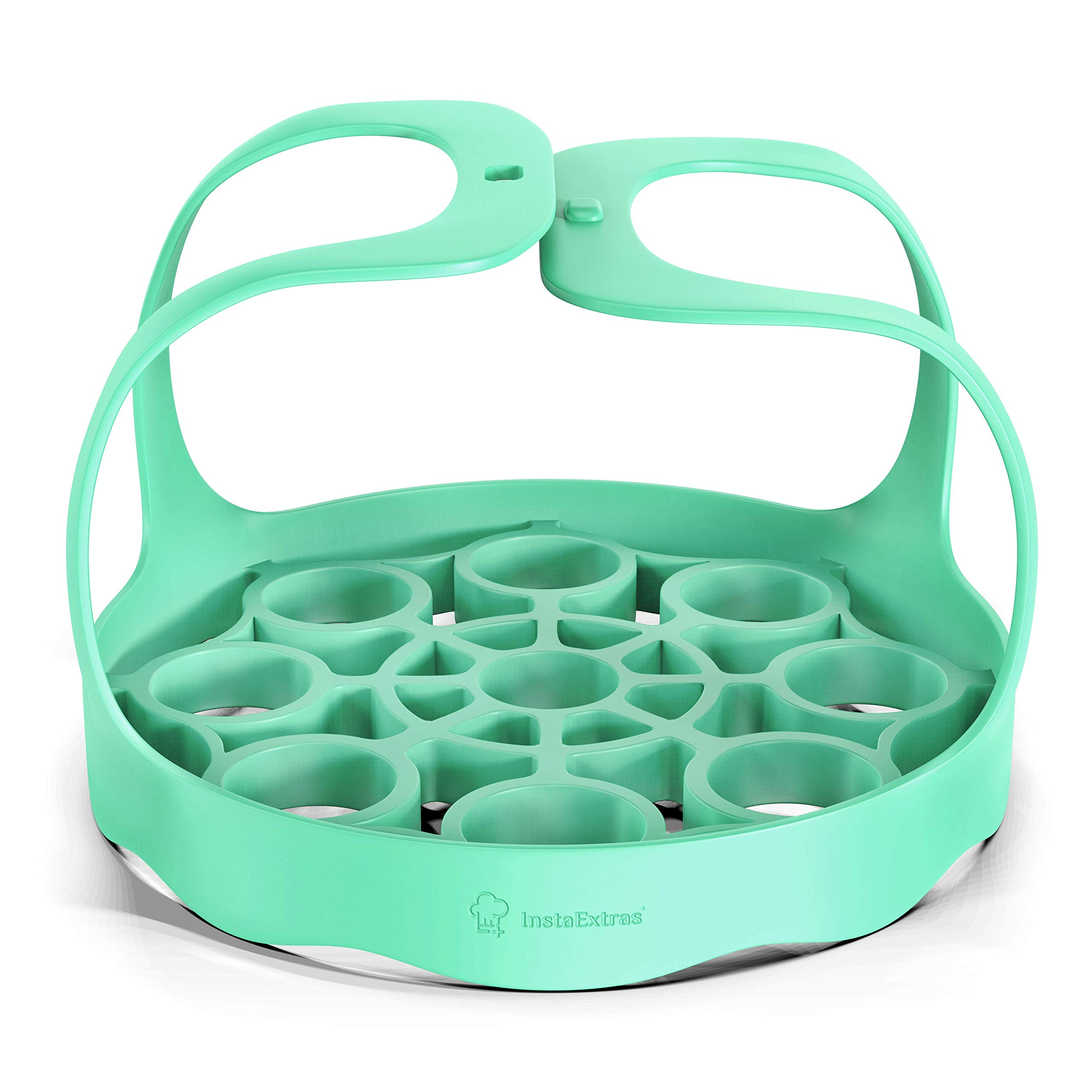 Silicone Bakeware Sling Compatible With Instant Pot, Ninja Foodi Pressure Cookers - Reusable Silicon Trivet Rack Lifter With Handles Holds Pot, Pan Accessories - Fits 5-Quart 6-Qt 8-Qt