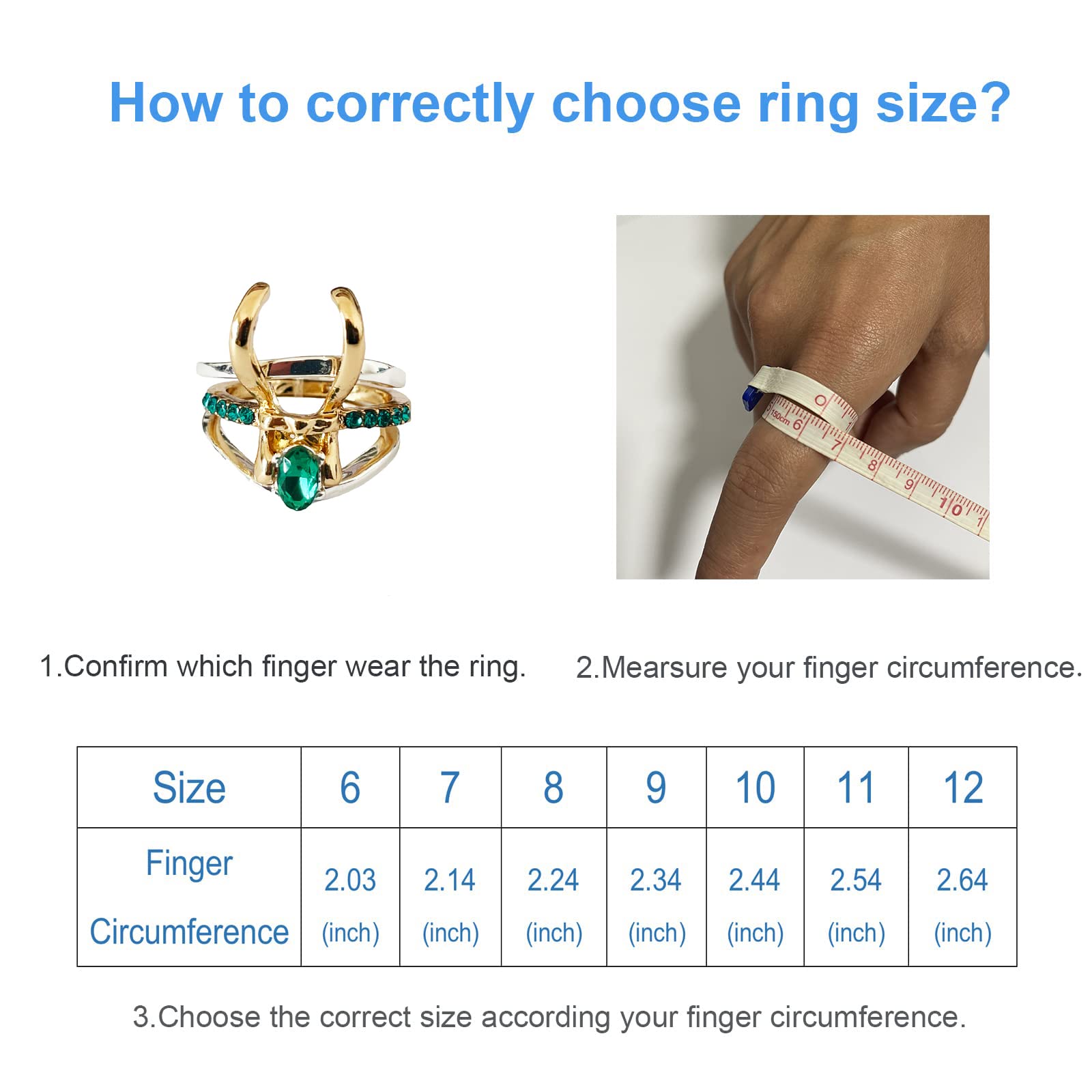 Twin Six 3-in-1Helmet Ring, Fadeless Environmentally Friendly Zinc Alloy Golden Superhero Rings, 7-9 Gift for Women, Men (8)