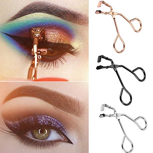 Silicone Eyelash Curler with Refill Pads 17IF No Pinching Mini Lash Curler for Dramatic Lash Look and Fits All Eyelash Shapes