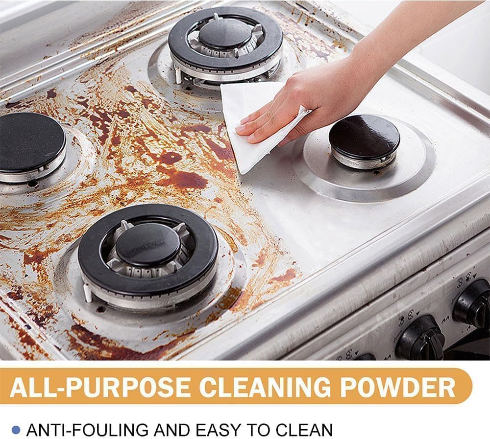 Powerful Kitchen All-Purpose Powder Cleaner,Household Multifunctional Strong Cleaning Agent,Kitchen Foam Cleaner,Stubborn Stains Cleaner,Foam Rust Remover Kitchen All-Purpose Cleaning Powder (1Pcs)