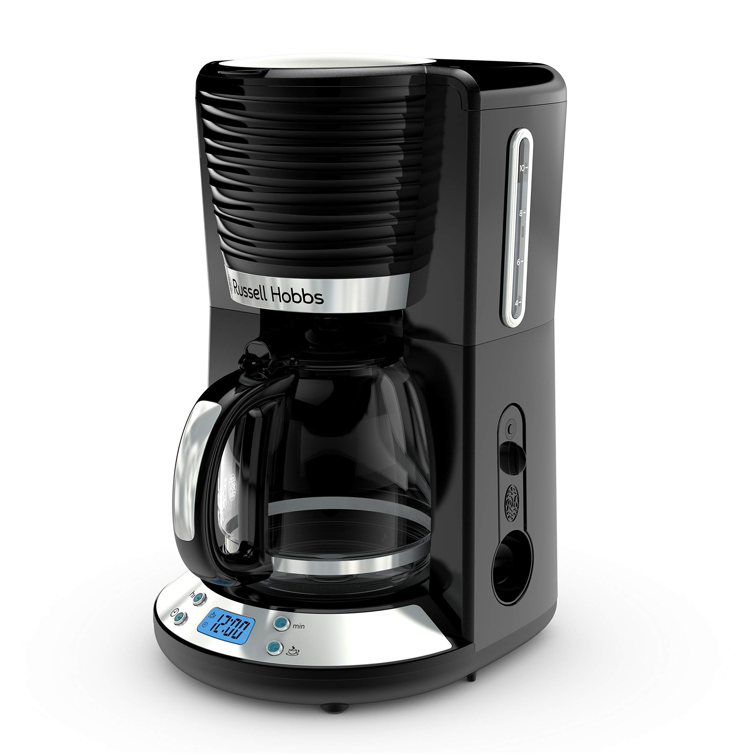 Russell Hobbs CM4300BR Coventry 8-Cup Coffeemaker, 1.25L (42-oz.) Capacity Glass Carafe, Black (Renewed)