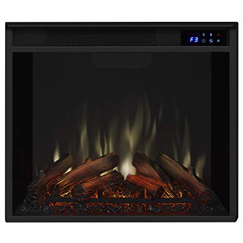 Valmont Media Electric Fireplace in Chestnut Oak by Real Flame