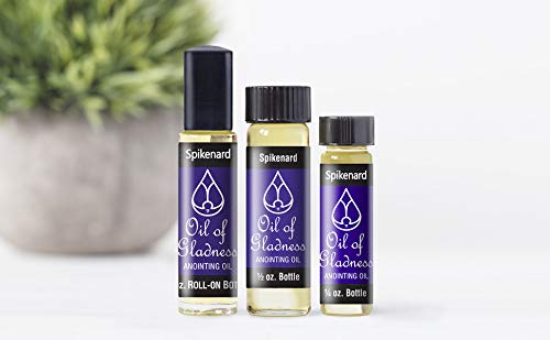 Oil of Gladness Spikenard Anointing Oil - Oil for Daily Prayer, Ceremonies and Blessings 1/4 oz