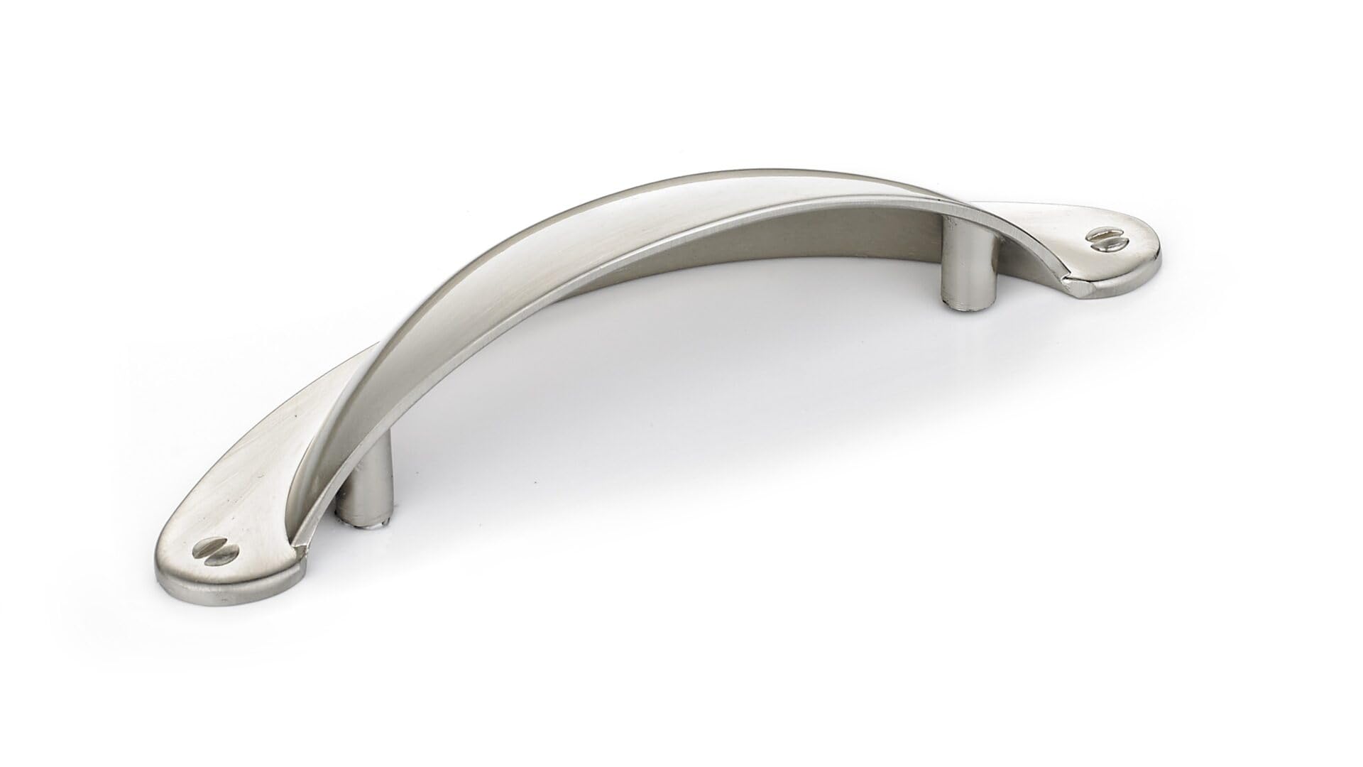 Richelieu Hardware BP82333195 Sorbonne Collection 3-inch (76 mm) Center-to-Center Brushed Nickel Traditional Cup Shaped Cabinet and Drawer Pull Handle for Kitchen, Bathroom, and Furniture
