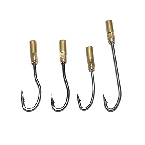 WRLRUILIAN Fishing Accessories 5 PCS Fishing Hook M2 Threads, Stripped Fish Hook, Hook Fishing Fishing Tools (Size : C)