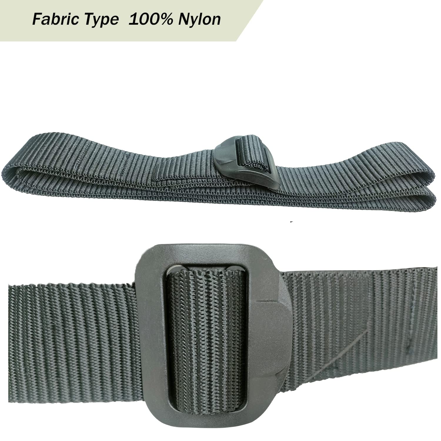 ZGJINLONG Men Tactical Web Belt Military Nylon Hiking Belts Brea Thable Canvas Belt 1.5"