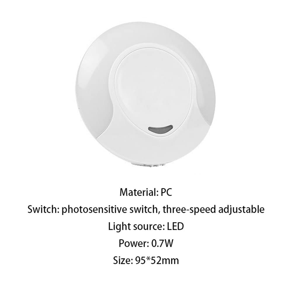 SEIBES Nightlight,Light-Sensing Night Light, Bright When Dark, Warm Light, 0.7W, Suitable for Babies, Children, Children's Rooms, Corridors (1 Pack)