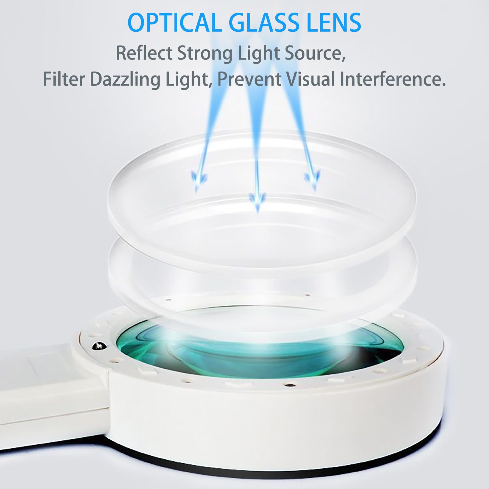 TWINBOSTER Magnifying Glass with Light, Magnifier 20X Handheld Illuminated Lighted Magnifier with 12 LED Lights for Seniors Reading, Stamps, Map,Repair, Observe Plants,Inspection, Macular Degeneration