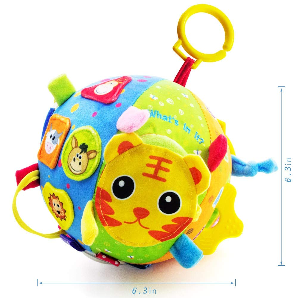 Tenmon Baby Hanging Wind Chime Toy Squeak Toy, Hook Design Suitable for Baby Carriage Crib Accessories