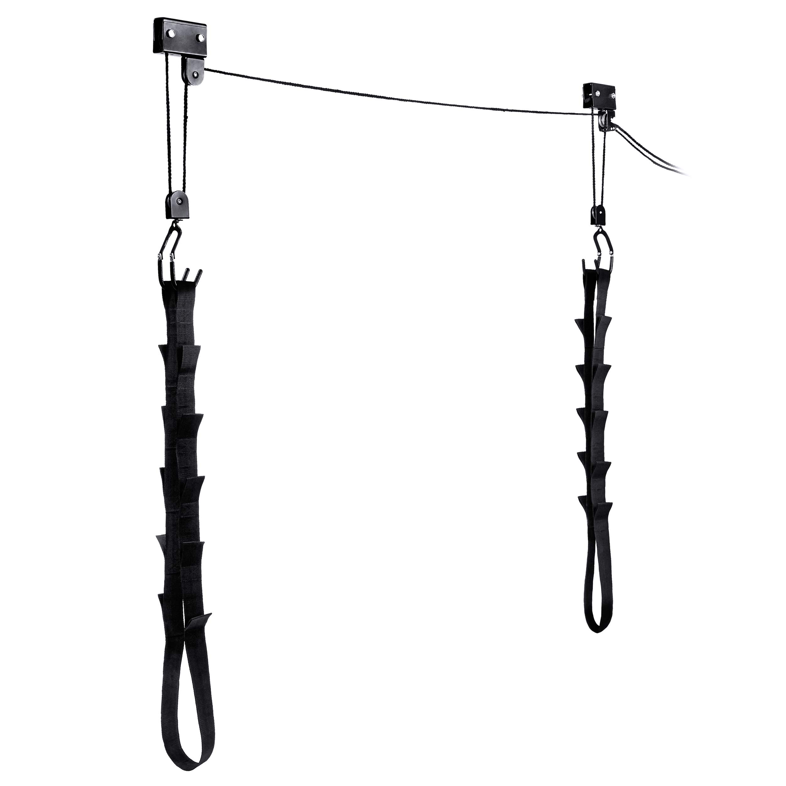 Powerfly Garage Ceiling Kayak Storage - Bike Hoist Hanger - Ladder, Kayak and Bike Lift Pulley Storage System