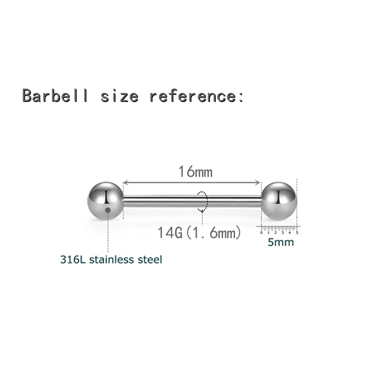 WOSEXYMEN Nipple Chains Pierced Necklace 14G Barbells Nipple Rings Drizzle Dangle Body Piercing Jewelry-Drizzle