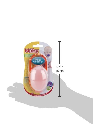 Nuby Paci-Cradle Pacifier Box, Colors May Vary