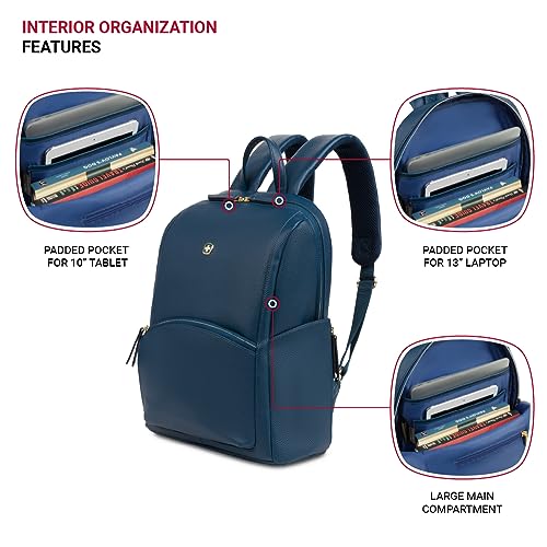 SwissGear 9901 Laptop Backpack, Blue, 16 Inches