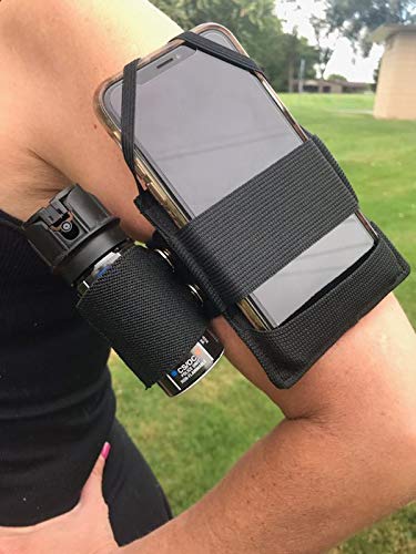 Runner Armband, Holds Pepper Spray and Cell Phone (Small arm, 12 inch Adjustable Length) …