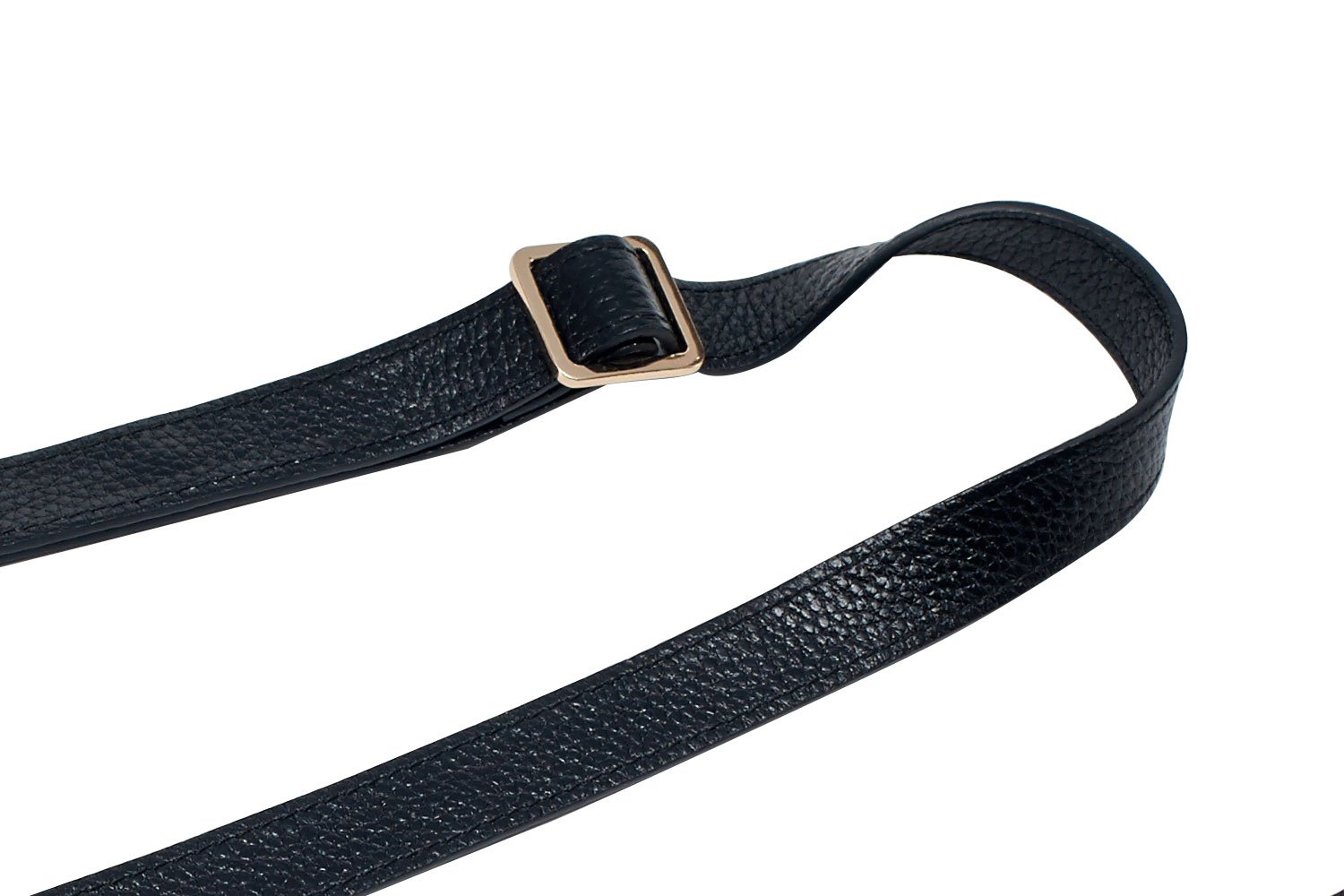 VanEnjoy Full Grain Leather Adjustable Replacement Strap Cross Body Bag Purse, 26-51 inch Gold Hardware - 1.8 CM Width (Black-Silver Metal With Tasse) (1# Black)